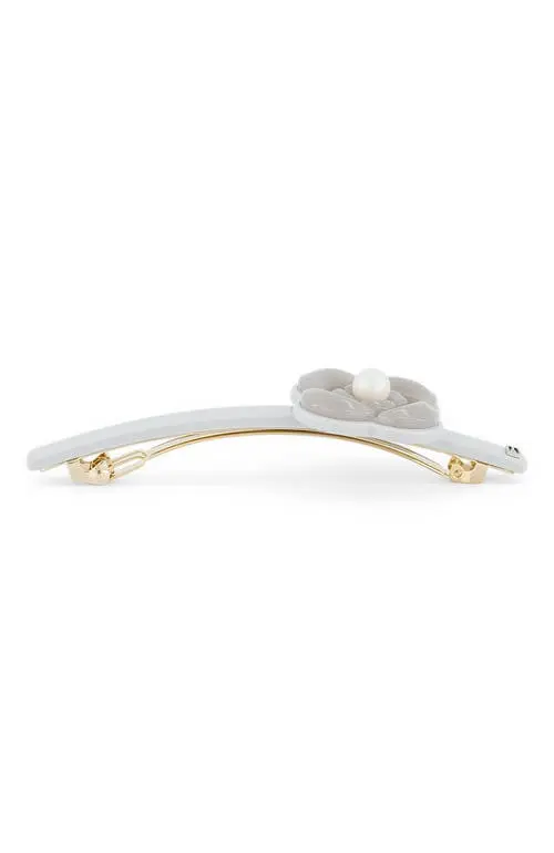 Alexandre De Paris Camelia Graphique Acetate Barrette