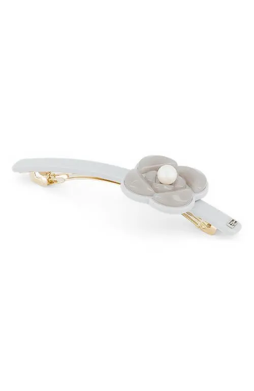 Alexandre De Paris Camelia Graphique Acetate Barrette