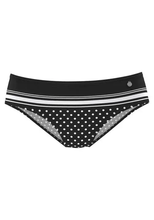 LASCANA Classic Bikini Bottom With Polka Dot Print