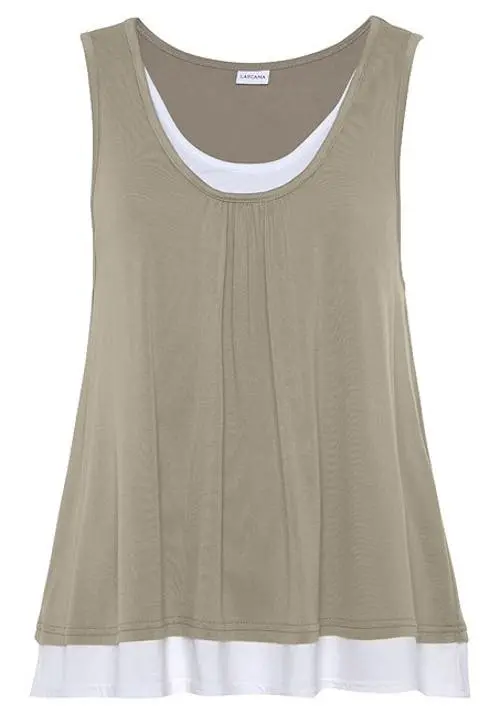 LASCANA Layered Look Sleeveless Top