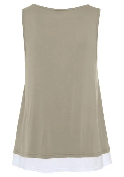 LASCANA Layered Look Sleeveless Top