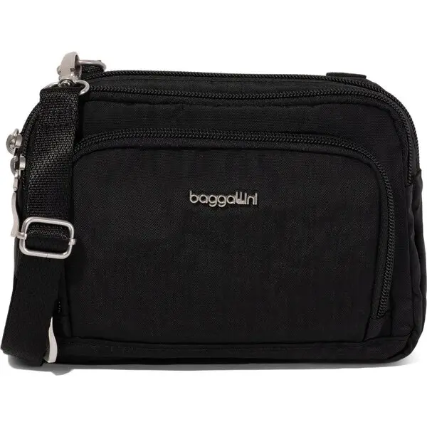BAGGALLINI Trifecta Crossbody With Emf Blocking Pocket - Black