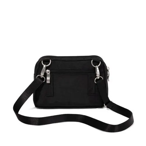 BAGGALLINI Trifecta Crossbody With Emf Blocking Pocket - Black