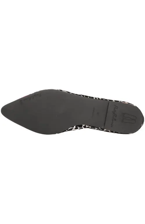 Pretty Ballerinas Pointed Toe Mesh Ballet Flat With Bow Detailing
