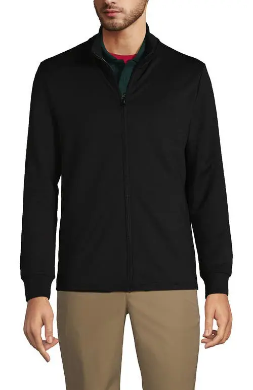 LANDS' END Active Performance Full Zip Jacket - Black