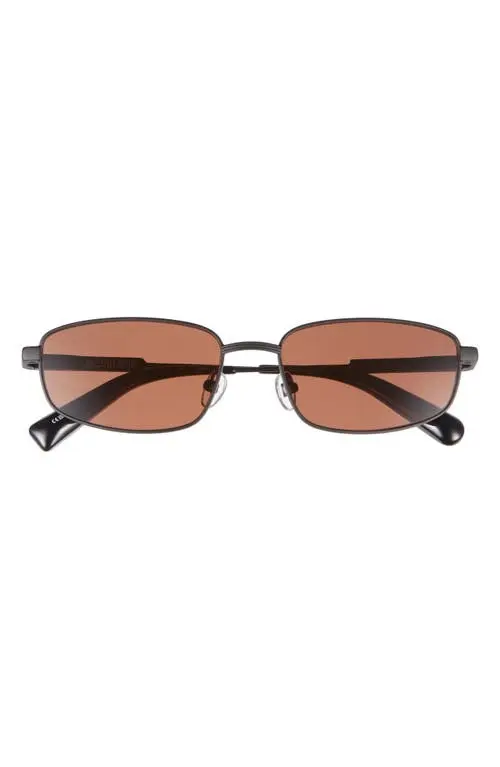 Jacquemus Sera Aviator Sunglasses - Matt Black/black/chocolate