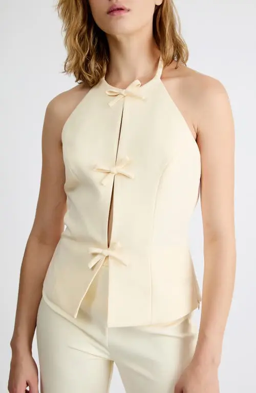 EXTRO & VERT Imogen Bow Lined Halter Top