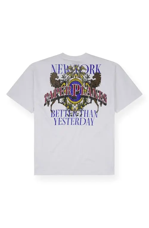 PAPER PLANES Planes Crest Cotton Graphic T-shirt
