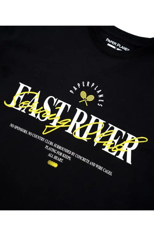 PAPER PLANES Planes East River Cotton Graphic T-shirt
