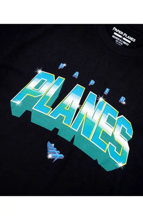 PAPER PLANES Planes Galaxy Cotton Graphic T-shirt