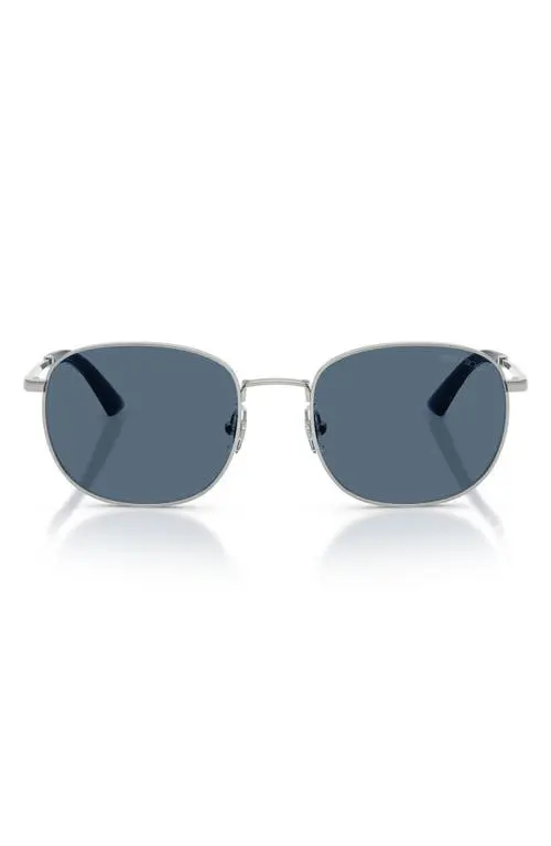 JIMMY CHOO Phantos Sunglasses - Silver/dark Blue