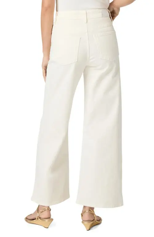 Paige Vanessa High Waist Ankle Wide Leg Jeans - Champagne Ecru