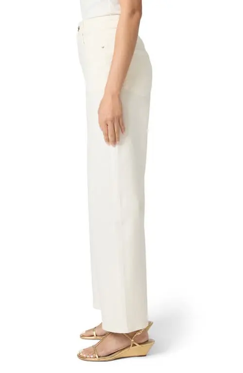 Paige Vanessa High Waist Ankle Wide Leg Jeans - Champagne Ecru