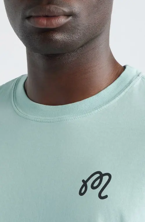 MALBON Bermuda Cigar Cotton Graphic T-shirt