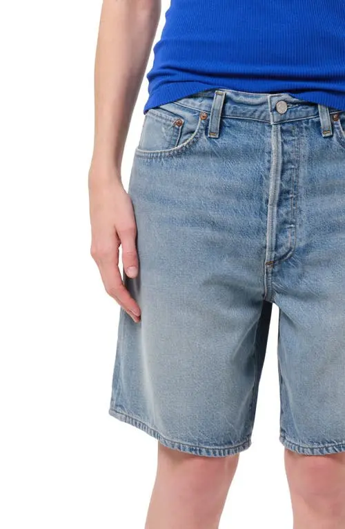AGOLDE Indra Long Denim Shorts