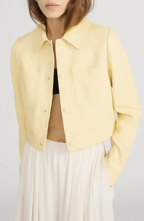 FRAME Leather Jacket - Lemon