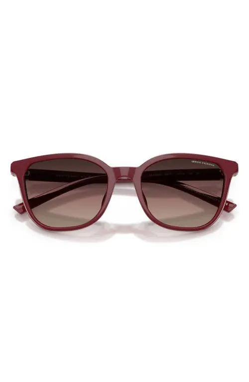 Armani Exchange Cat Eye Sunglasses - Bordeaux/brown Gradient