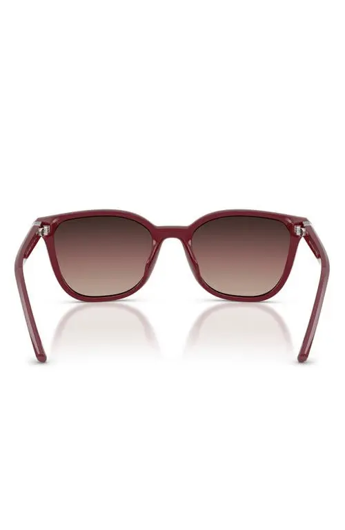 Armani Exchange Cat Eye Sunglasses - Bordeaux/brown Gradient