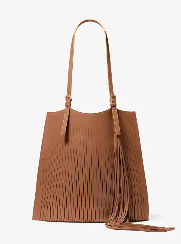 Michael Kors Marianne Perforated Leather Market Bag
