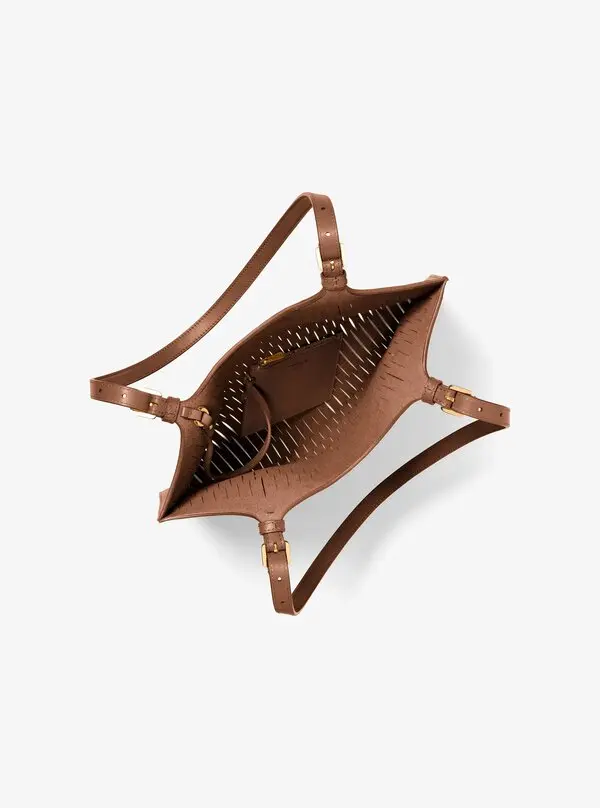Michael Kors Marianne Perforated Leather Market Bag