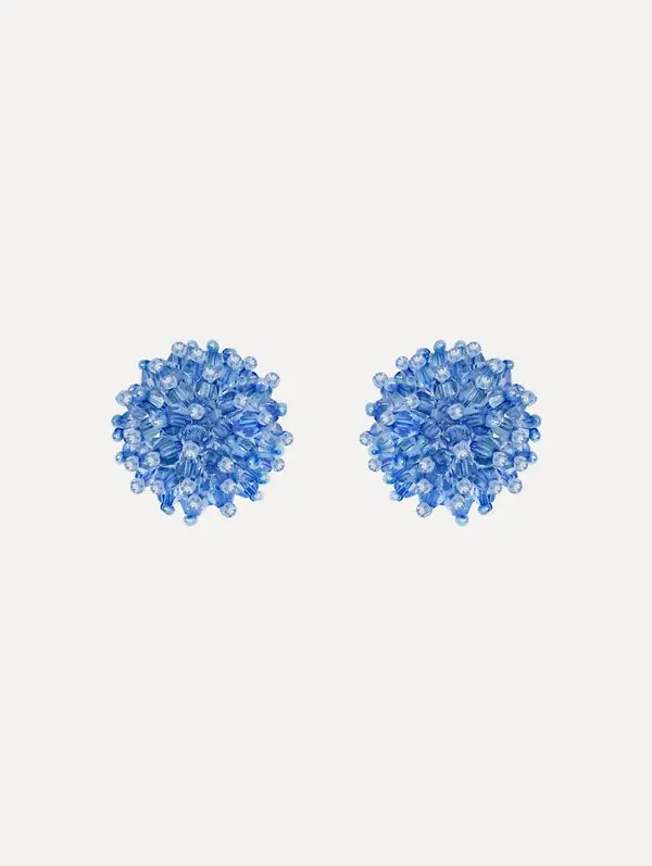 Oscar De La Renta Beaded Cluster Stud Earrings - One-color