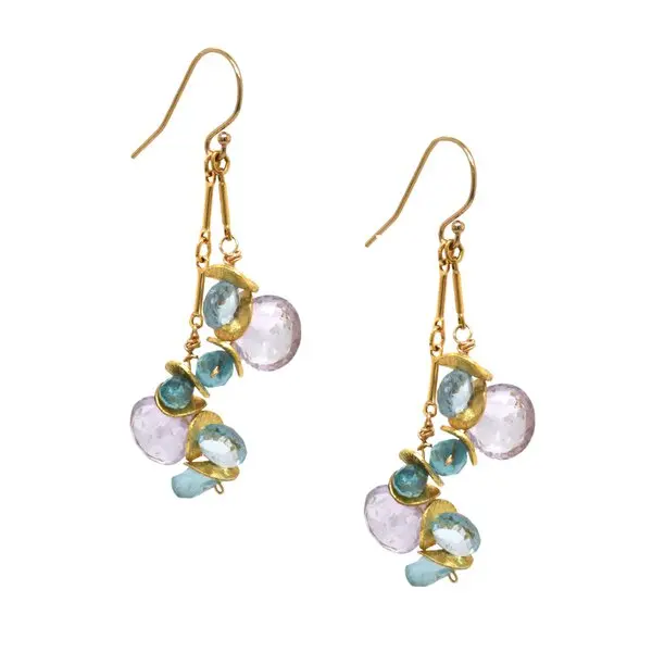 LORI KAPLAN DESIGN Signature Sunset Earrings - Blue/pink
