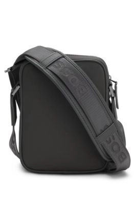 BOSS Reporter Bag With Double B Monogram Hardware - Grey