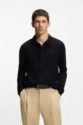 Hugo Smooth Leather Belt With Logo Pin Buckle
