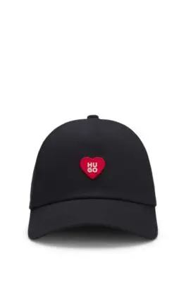Hugo Cotton Twill Cap With Heart Branding