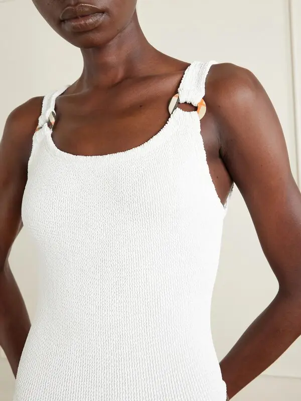 Burberry Domino Original Crinkle Swimsuit