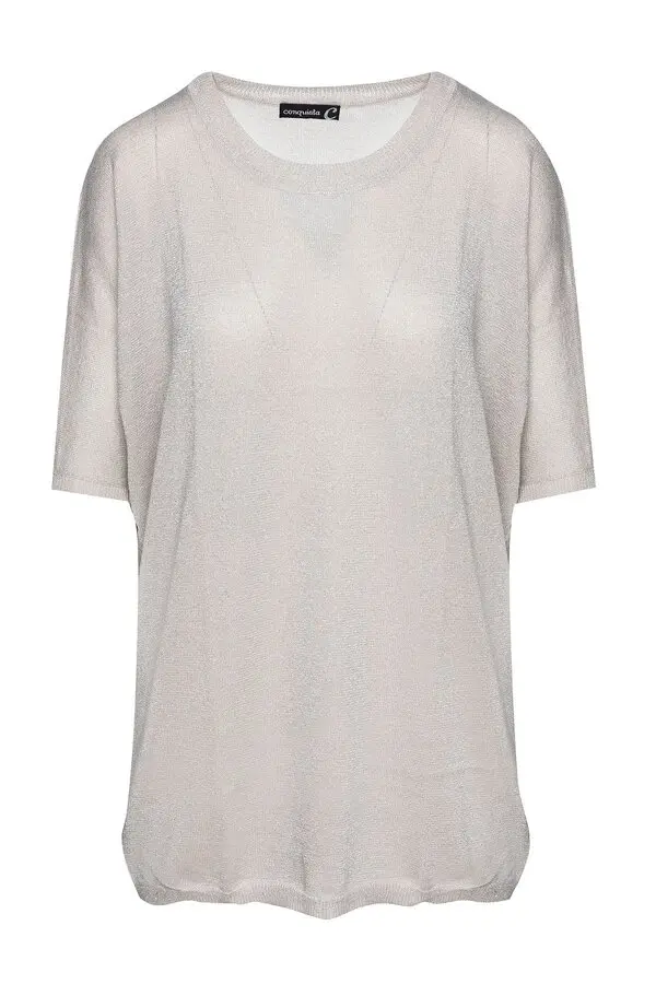 CONQUISTA Lightweight Shimmer Knit Dress