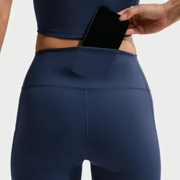 Nike High-waisted Biker Shorts - Blue