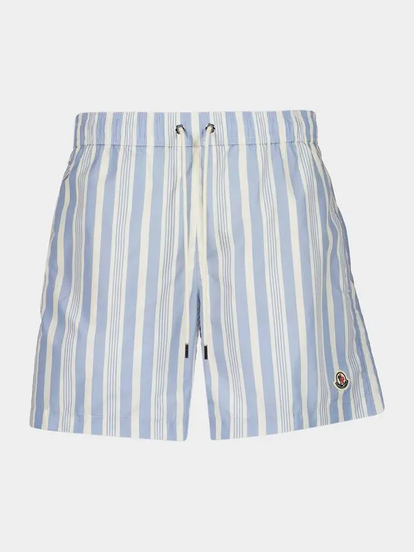 Moncler Striped Swim Shorts - Blue