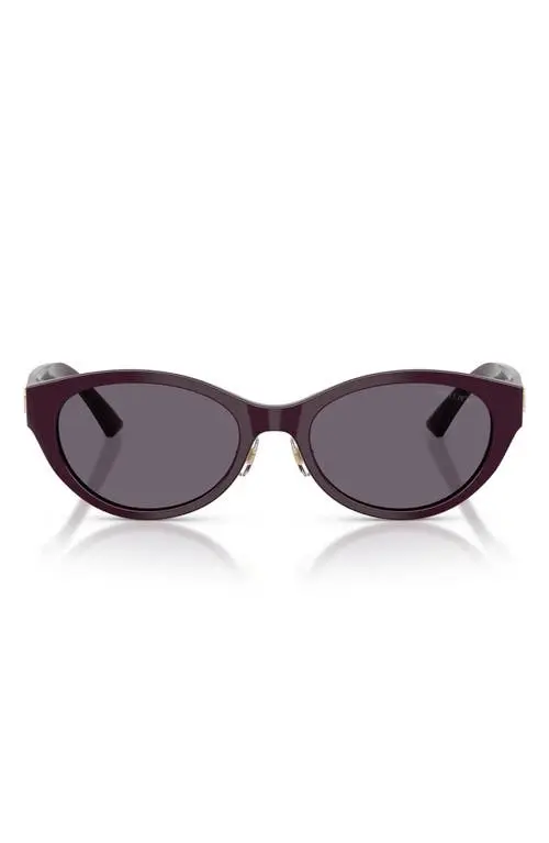 JIMMY CHOO Oval Sunglasses - Prune/violet