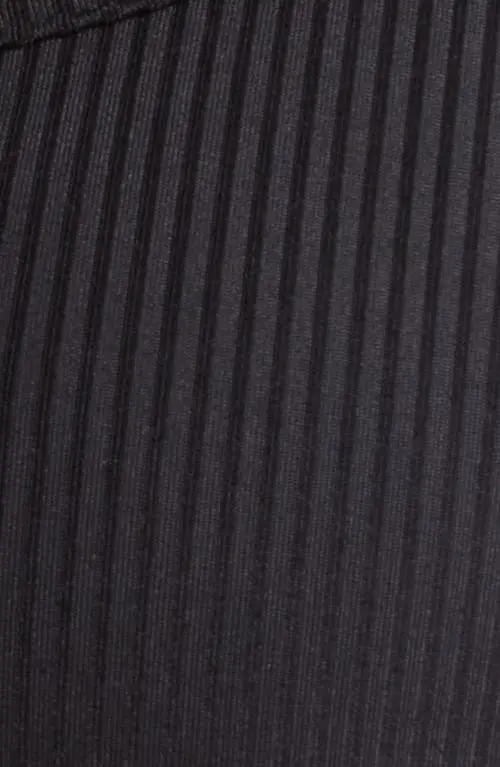 Year Of Ours Ribbed Layered Sports Bra - Black/white