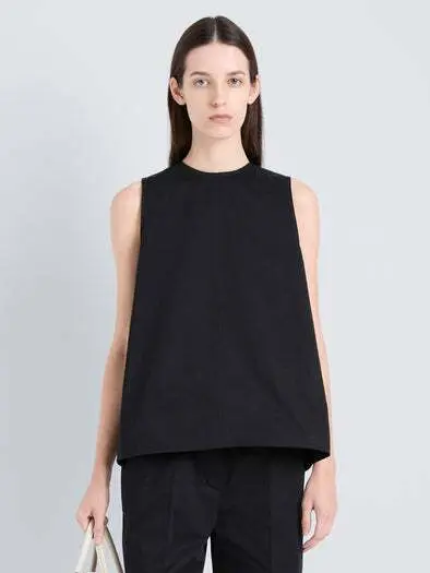Proenza Schouler Nerina Cotton Drill Top - Black