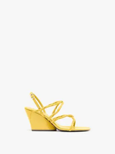 Proenza Schouler Twist Slant Wedge Sandals - Sun