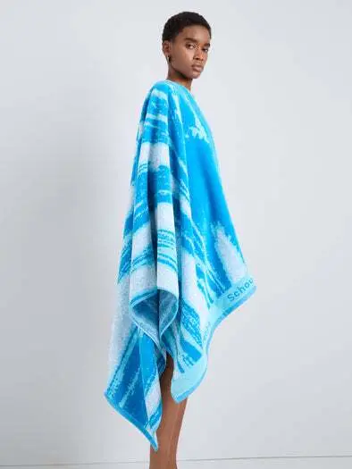 Proenza Schouler Printed Towel - Sky Blue Multi