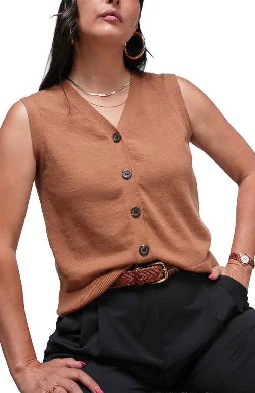 WILDFANG The Everyday Sweater Vest - Walnut