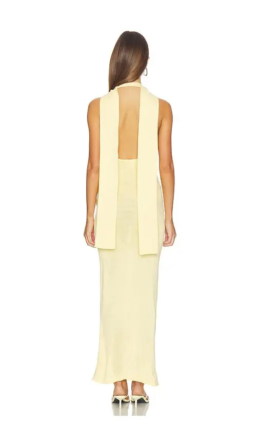 CAPITTANA Uchi Maxi Dress With Floral Embellishments