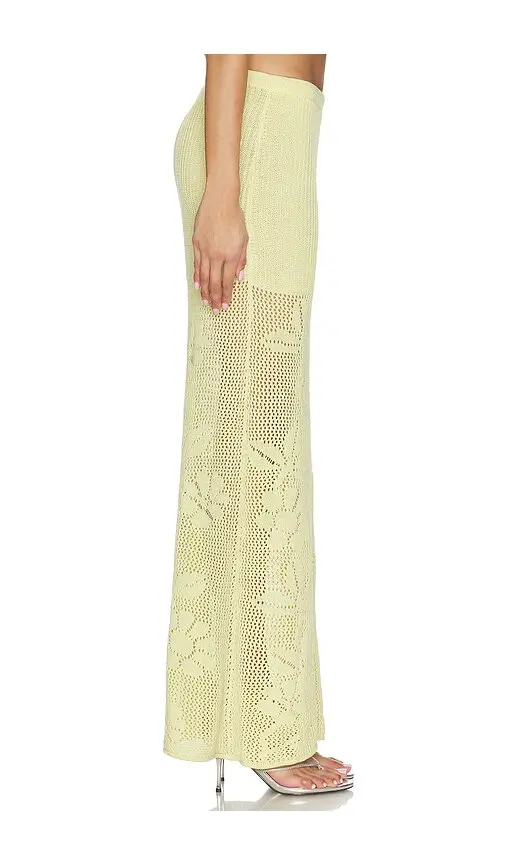 CAPITTANA Mallory Embroidered Knit Maxi Skirt