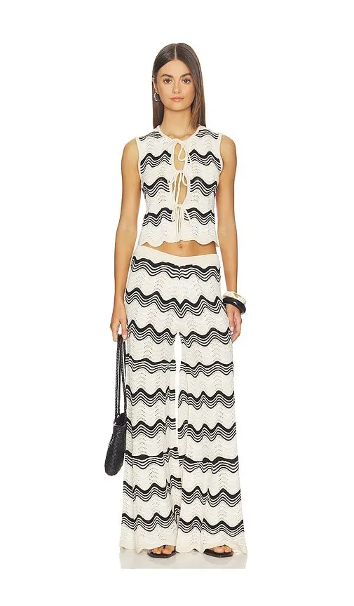CAPITTANA Kari Cropped Knit Top