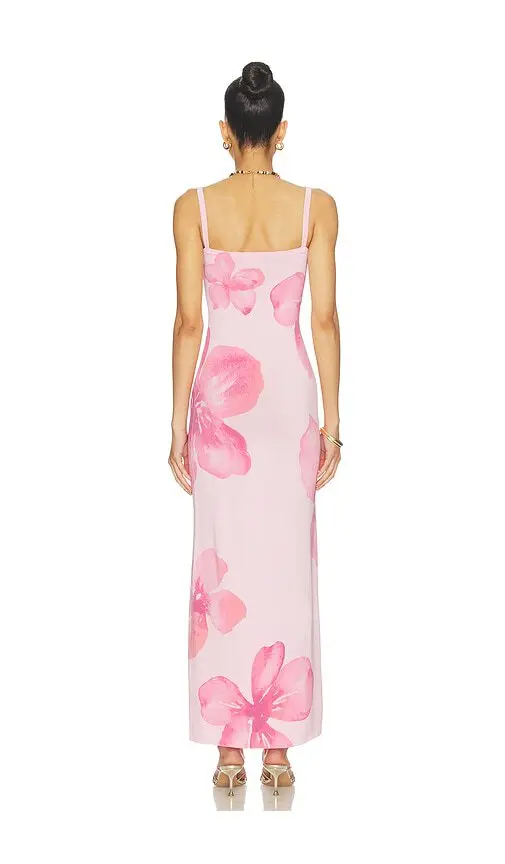 LOVERS AND FRIENDS Maxi Dress With Floral Print - Pink Multi