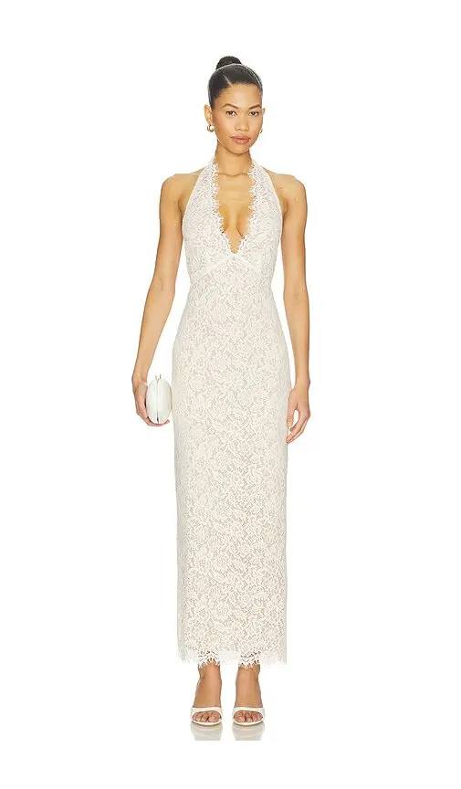 LOVERS AND FRIENDS Hilly Lace Midi Dress