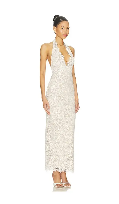 LOVERS AND FRIENDS Hilly Lace Midi Dress