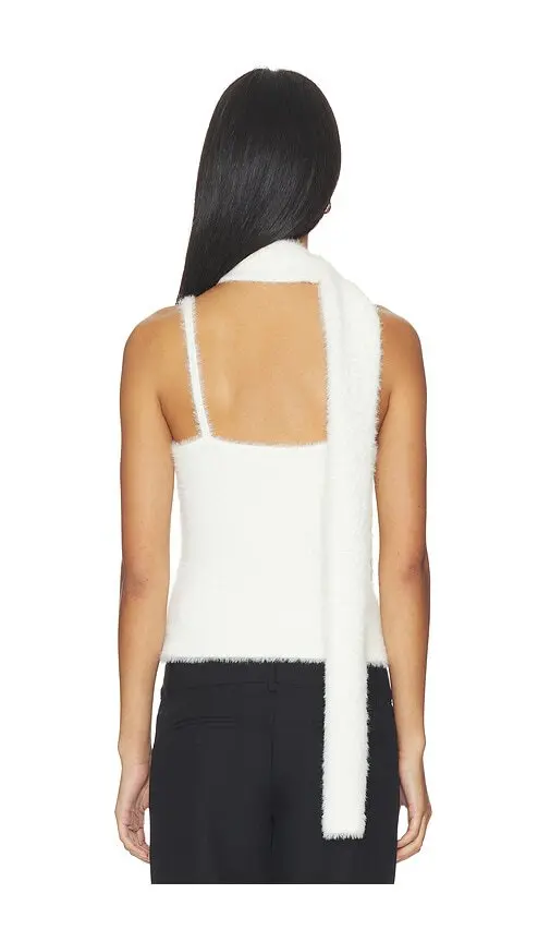 Lioness Dolce Fuzzy Knit Tank Top - Vanilla