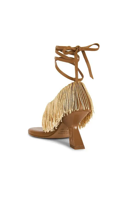 NORA LOZZA X Fringe Sandals