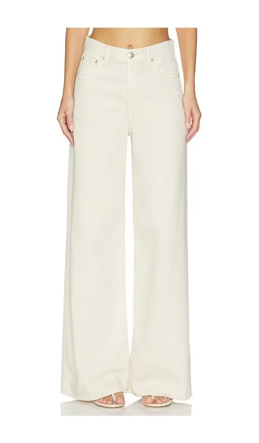 Rag & Bone Featherweight Sofie Full Wide Leg Jeans - Sandstone