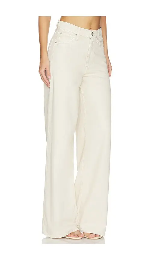 Rag & Bone Featherweight Sofie Full Wide Leg Jeans - Sandstone