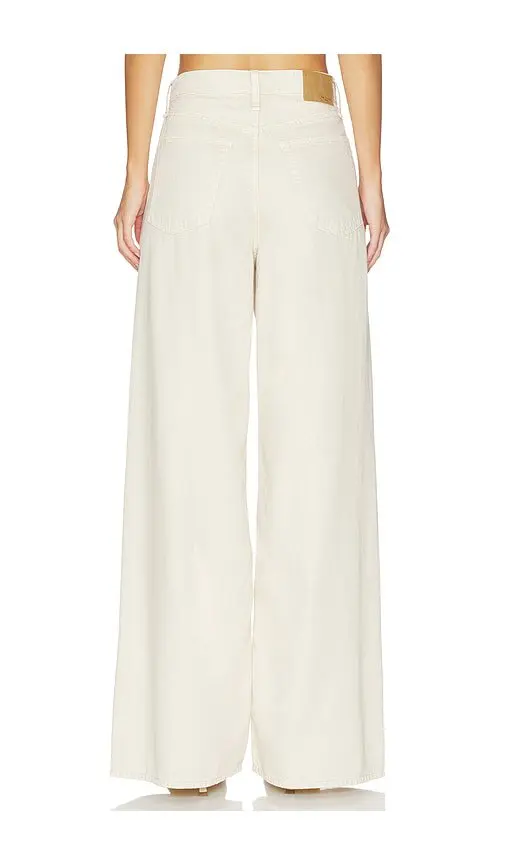 Rag & Bone Featherweight Sofie Full Wide Leg Jeans - Sandstone